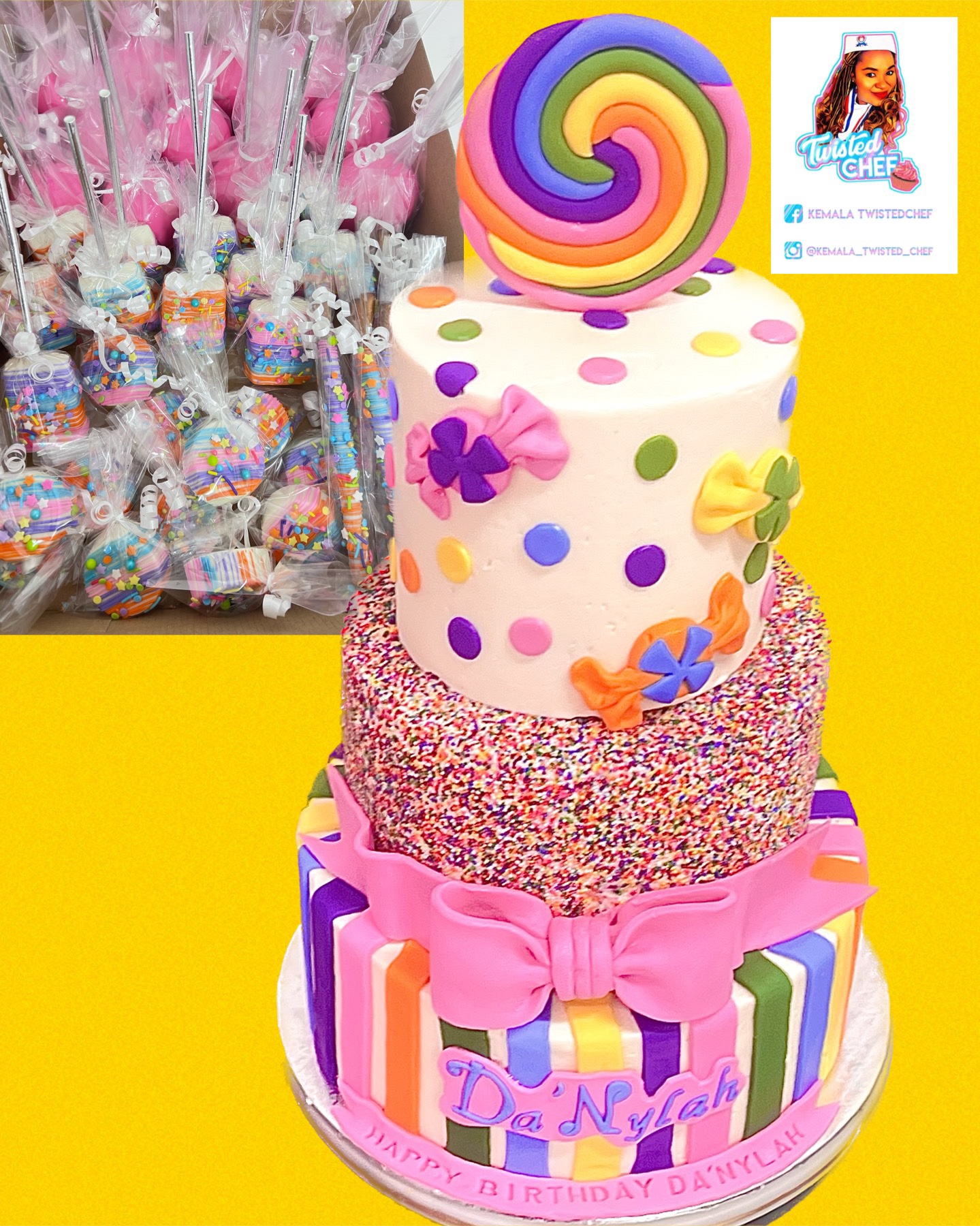 3 tier Candyland cake